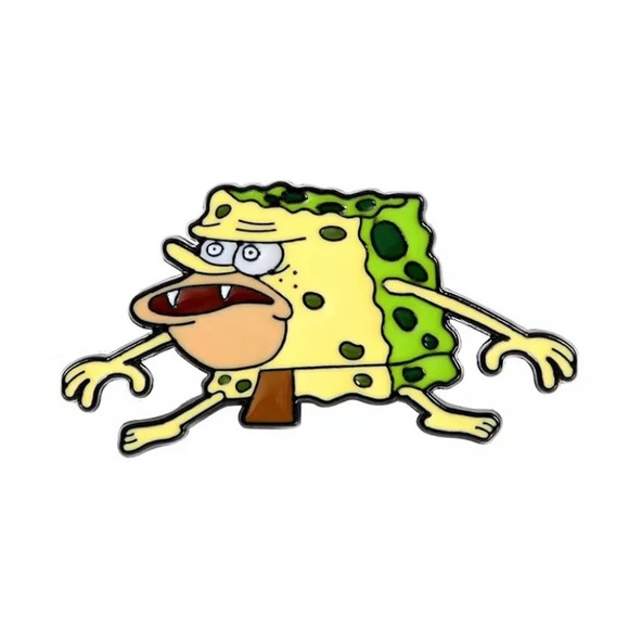 Jewelry | 63 Spongebob Squarepants Spongegar Caveman Enamel Pin | Poshmark